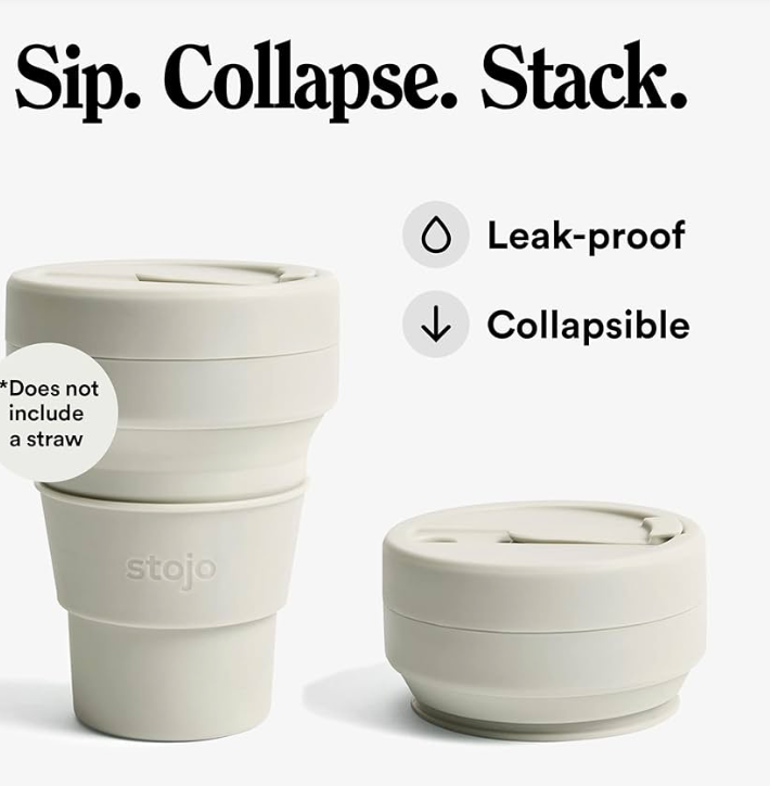 Stojo Collapsible Pocket Cup 12oz – Portable, Eco-Friendly Travel Mug ...